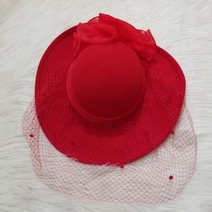 Vintage | Accessories | Vintage Red Wool Hat | Poshmark